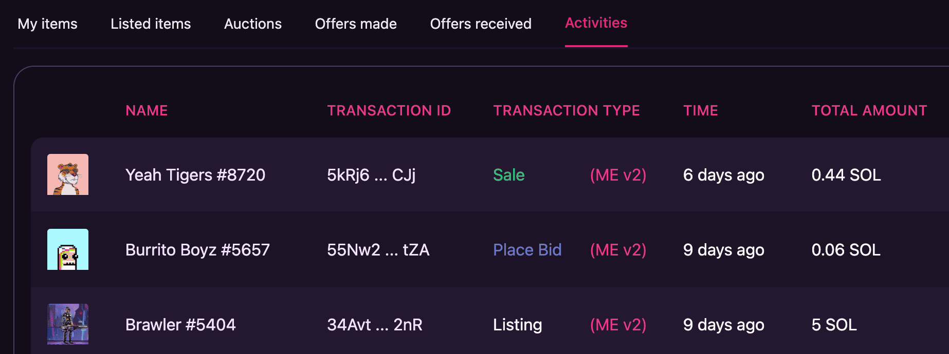 Find and use your transaction hash (transaction ID)